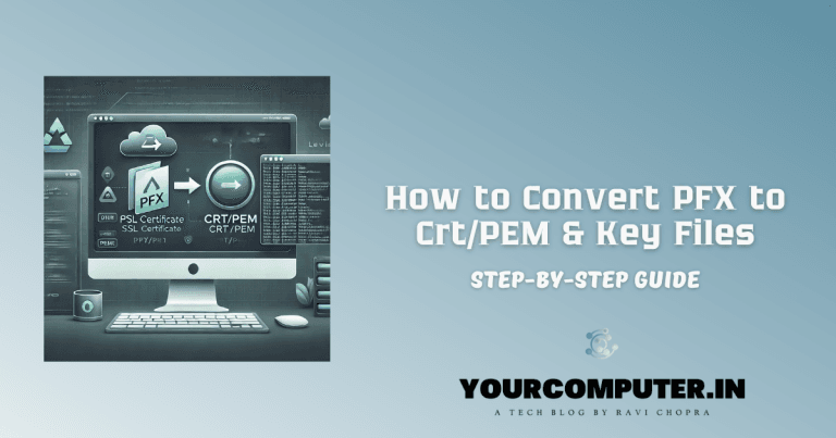 How to Convert PFX to Crt/PEM & Key Files in 3 Easy Steps
